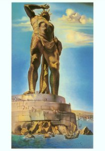Koloss von Rhodos , 1954 von Dali Salvador Kunst Postkarte und Museum ...