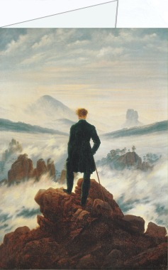 Wanderer über dem Nebelmeer , ca. 1817 von Friedrich Caspar David Kunst ...