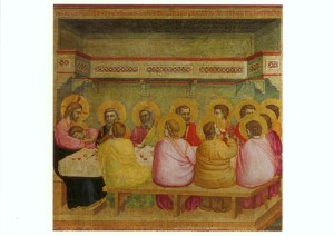 Das letzte Abendmahl von Giotto di Bondone Kunst Postkarte und Museum ...