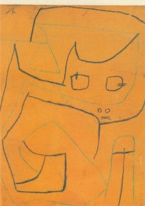 Die Katze von Klee Paul Kunst Postkarte und Museum Shop; Kunstkarte kaufen.